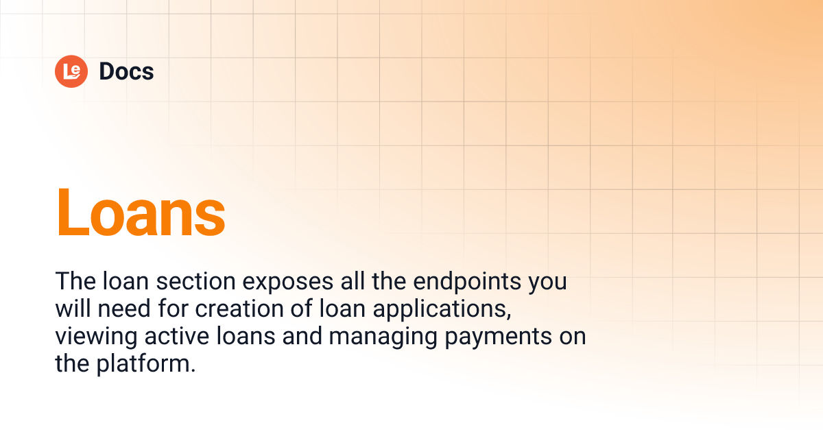 Loans | Docs