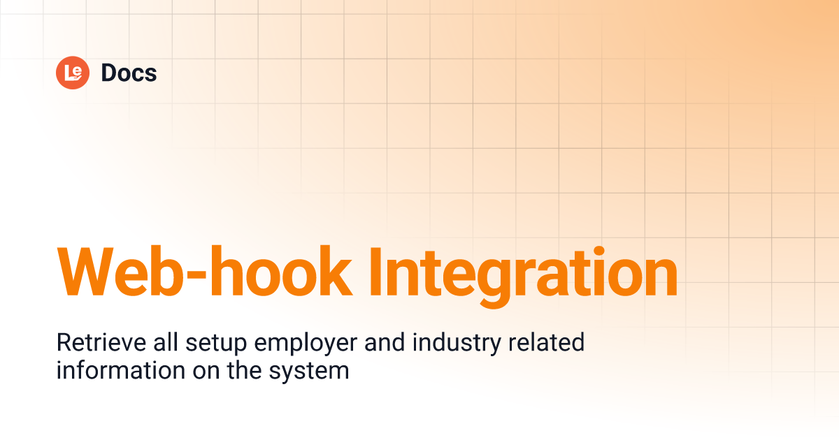 Web-hook Integration | Docs